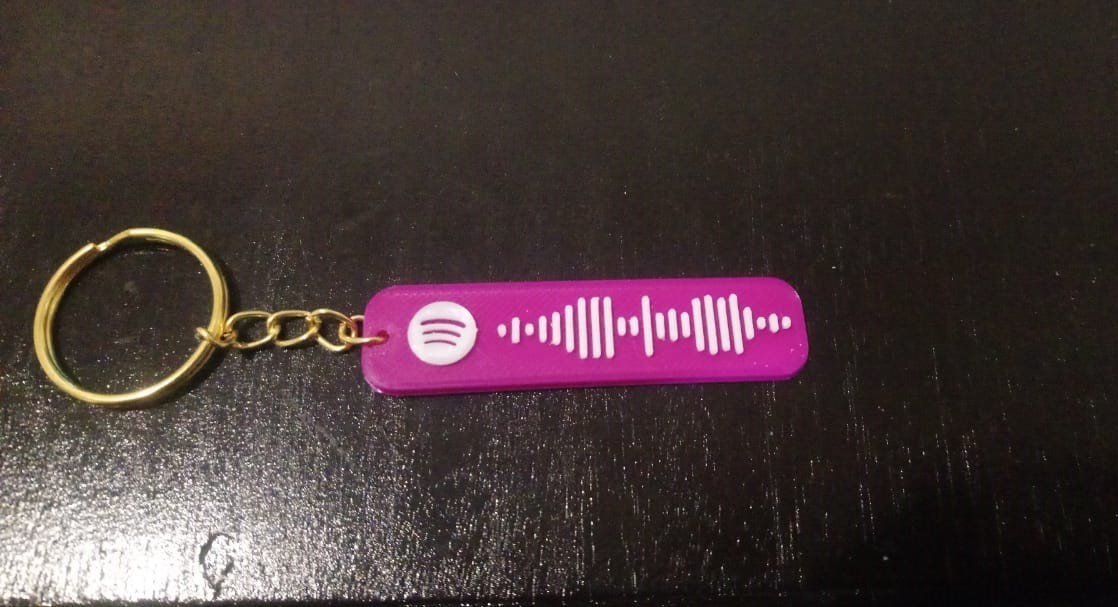 Free STL file Spotify code keychain 🧑‍💻・3D printing idea to download・Cults